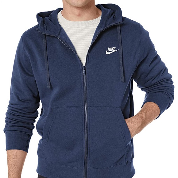 Nike | Sweaters | Nwt Nike Mens Nsw Club Full Zip Hoodie Hoodie S1 ...